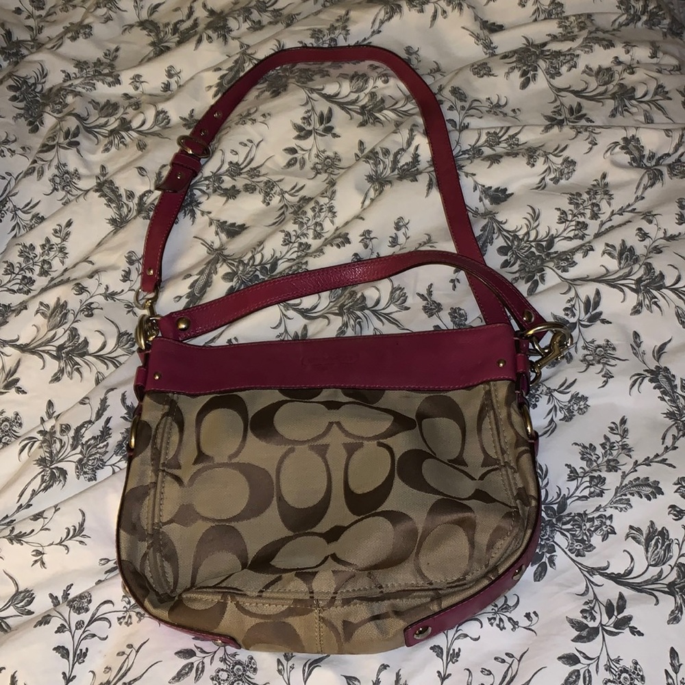 Slouchy/Crossbody Coach Bag - Gem